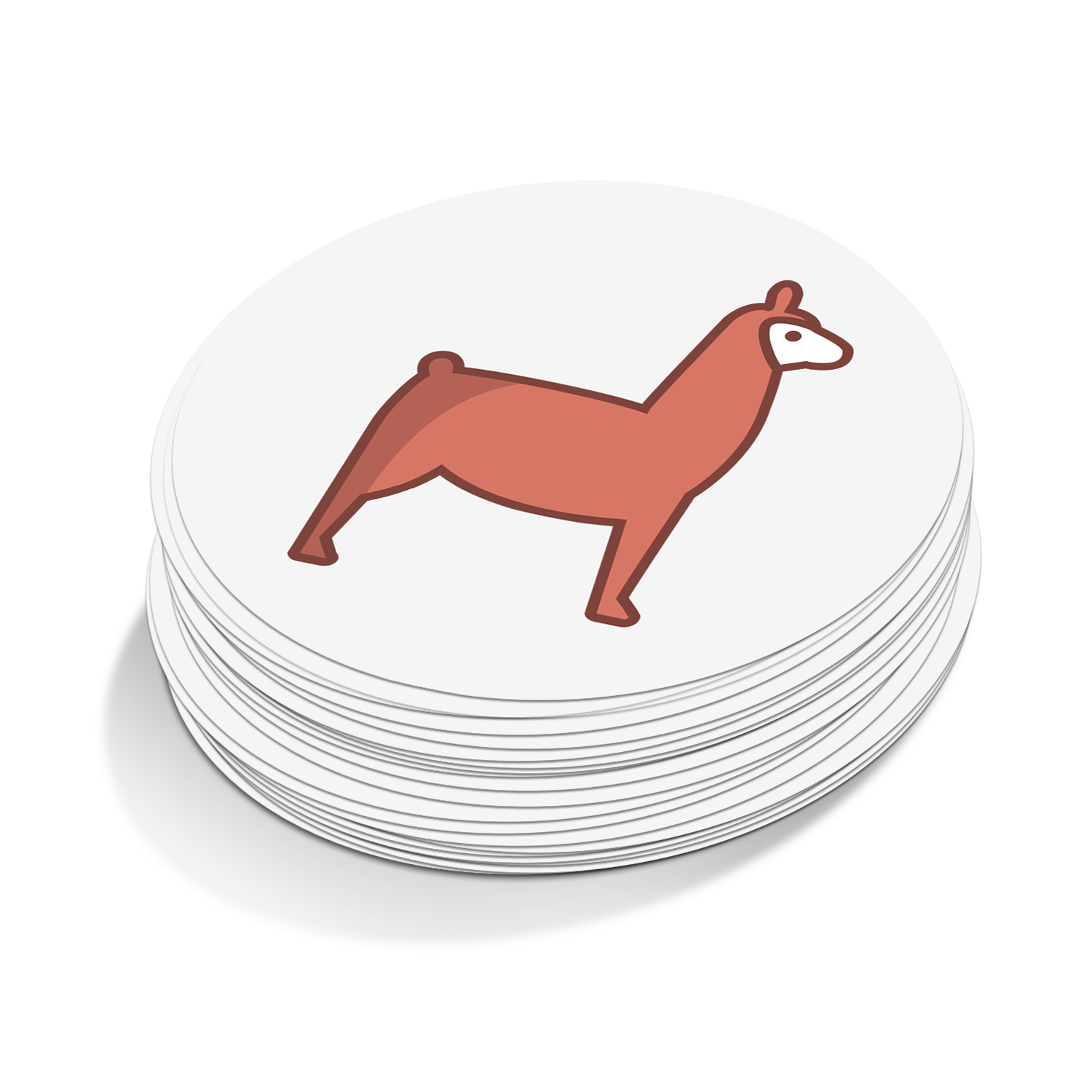 Clear Stickers Custom Vinyl Stickers Label Llama